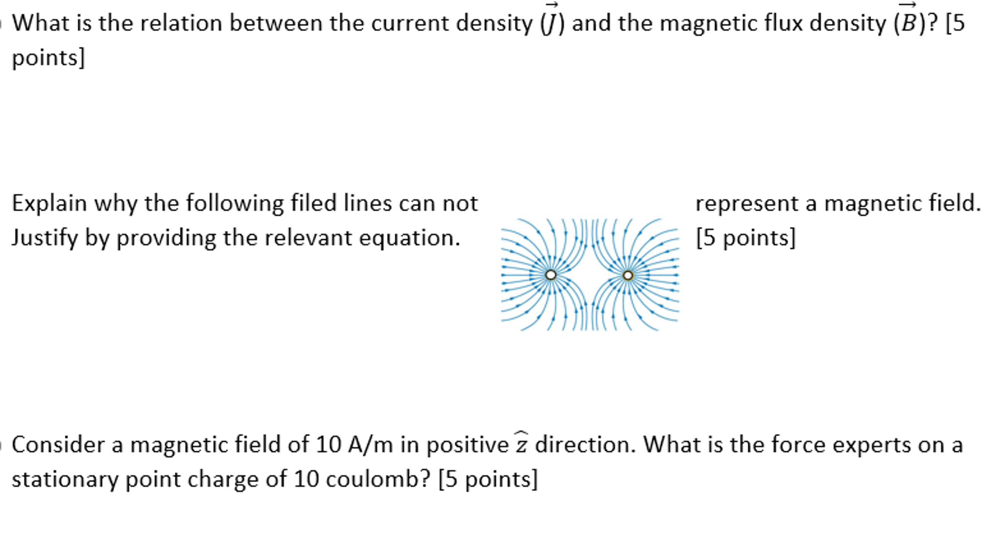 Solved What Is The Relation Between The Current Density J
