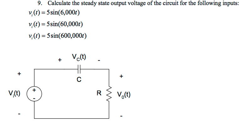Solved Calculate the steady state output voltage of the | Chegg.com