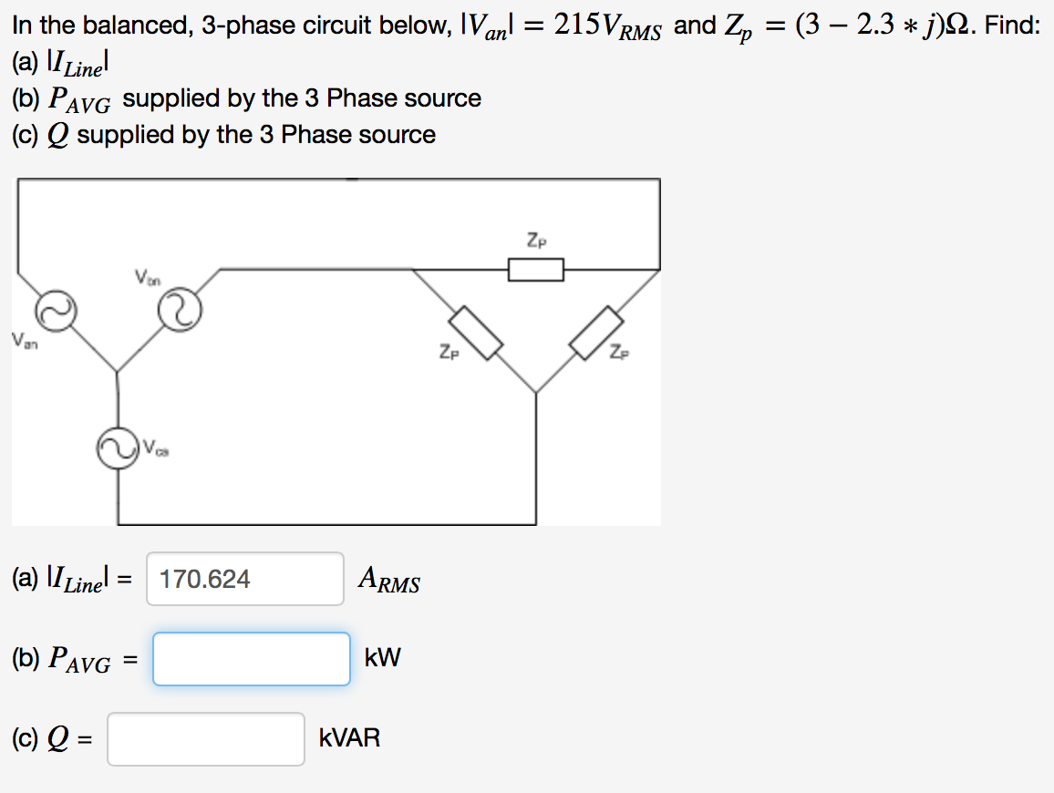 Solved In the balanced, 3-phase circuit below, |Van| = | Chegg.com