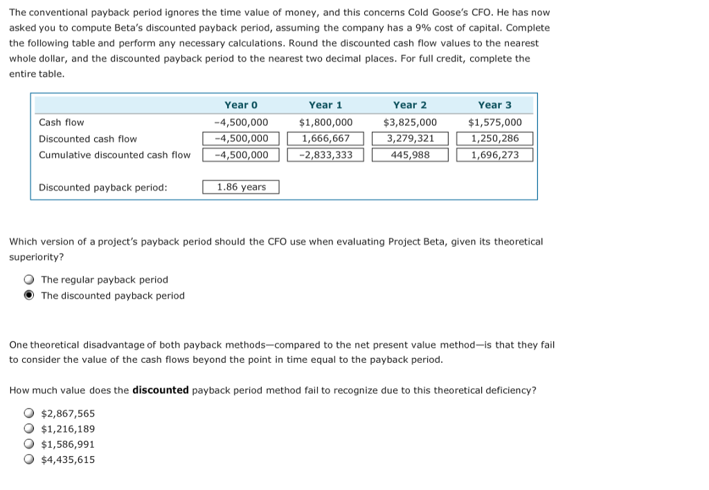 Solved 6. The payback period Aa Aa E The payback method | Chegg.com
