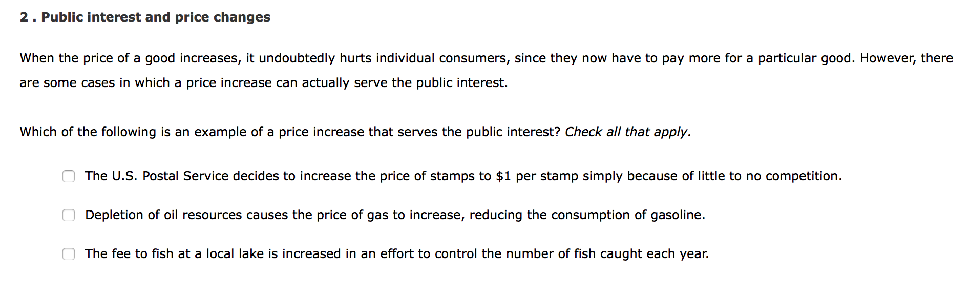 Solved When the price of a good increases, it undoubtedly | Chegg.com