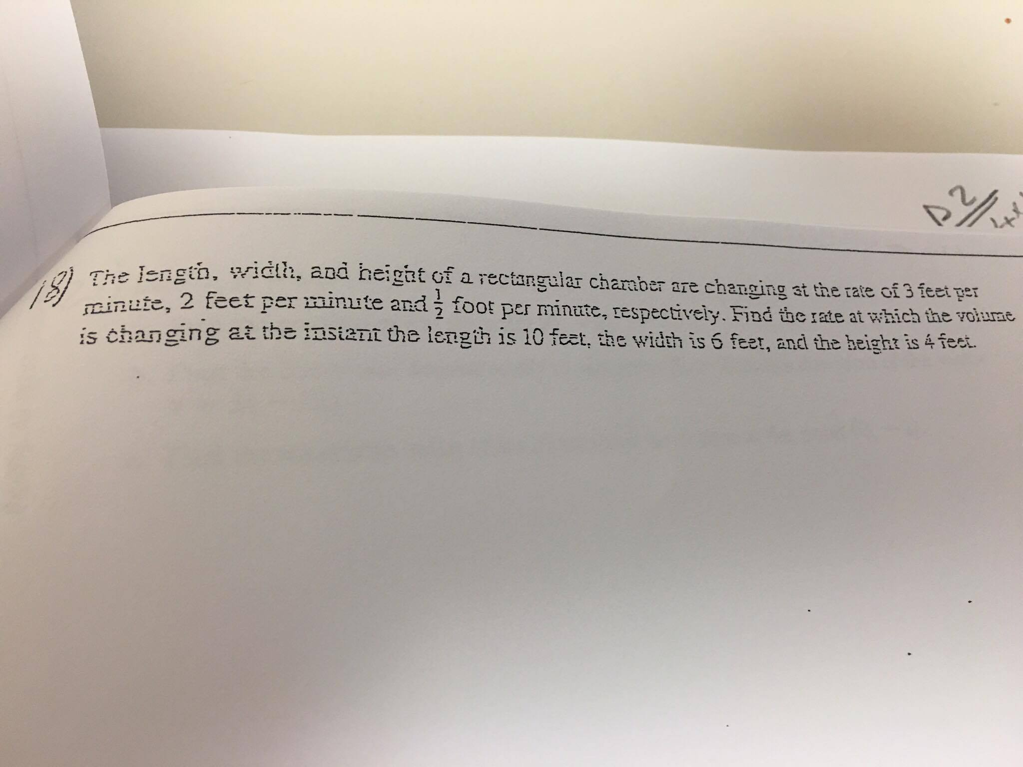 Solved The length, width, amd height of a rectangular | Chegg.com