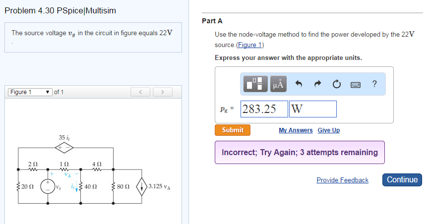 Solved The source voltage vg in the circuit in figure equals | Chegg.com