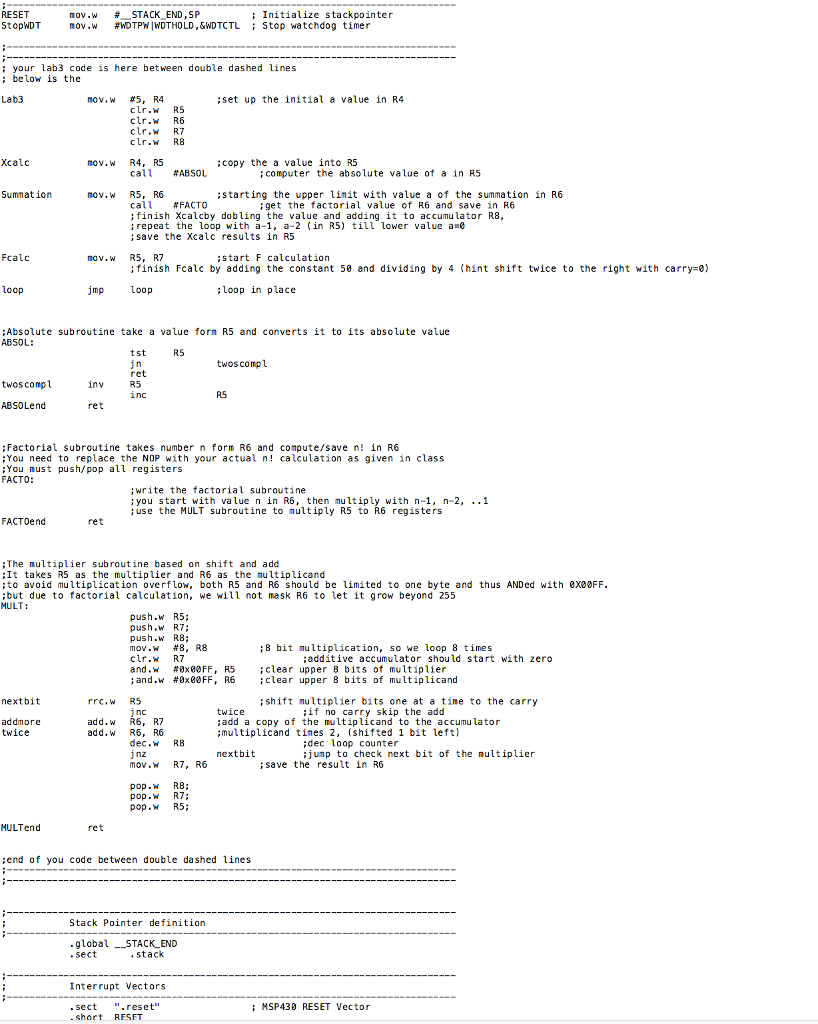 Solved 3 Cda3331c Intro To Microcomputers Lab Assignment