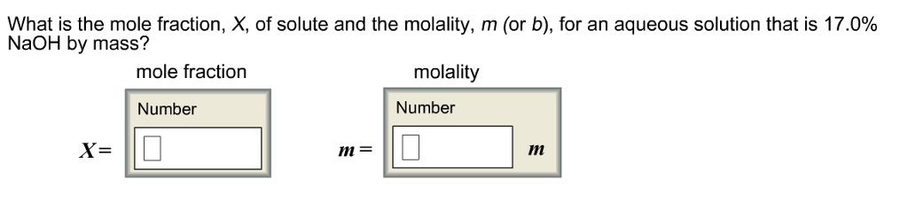 Solved What is the mole fraction, X, of solute and the | Chegg.com