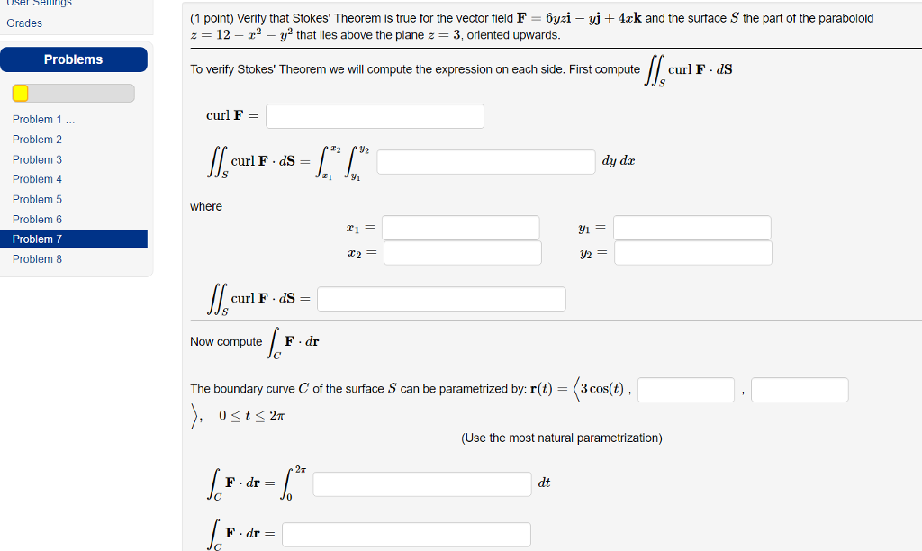 Solved Verify that Stokes' Theorem is true for the vector | Chegg.com