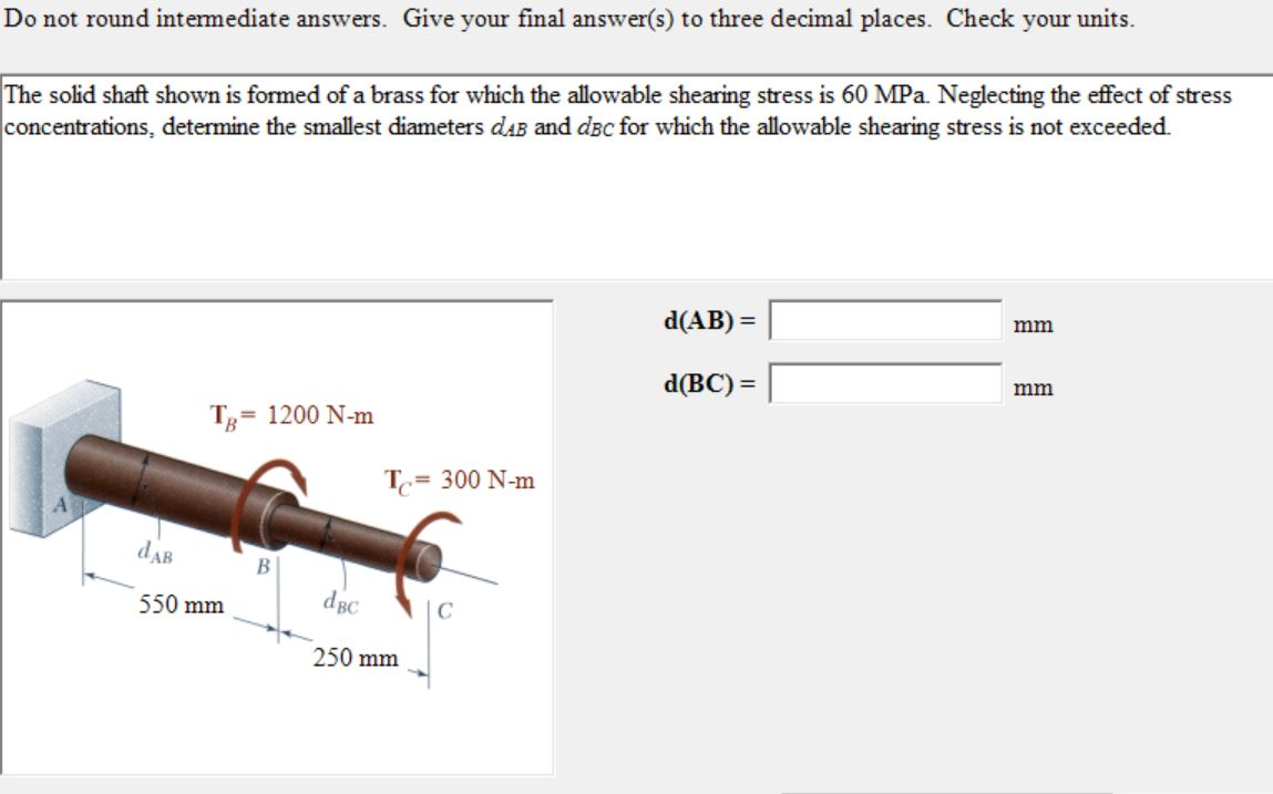Solved Do not round intermediate answers. Give your final | Chegg.com