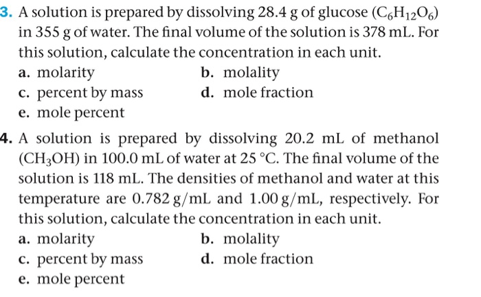 Solved A solution is prepared by dissolving 28.4 g of | Chegg.com