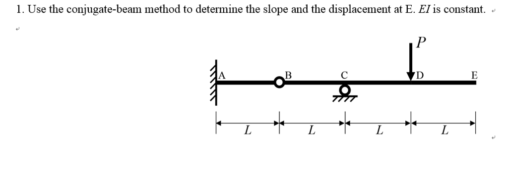 Solved Use the conjugate-beam method to determine the slope | Chegg.com