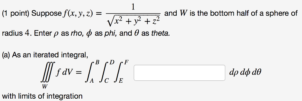 Solved Suppose f (x, y, z) = 1/squareroot x^2 + y^2 + z^2 | Chegg.com
