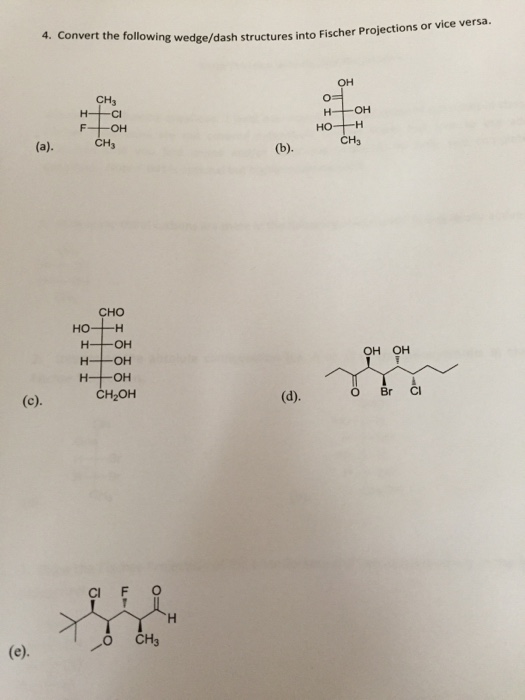 Solved Convert the following wedge/dash structures into | Chegg.com