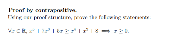 Solved Using our proof structure, prove the following | Chegg.com