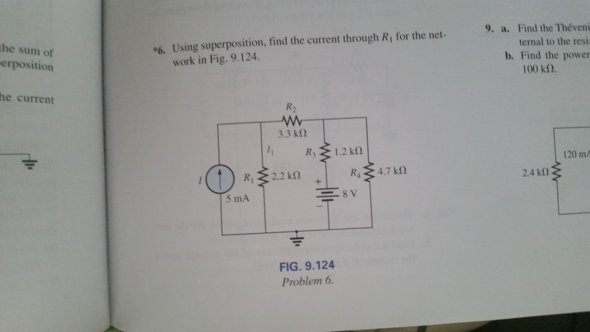 Solved Using superposition, find the current through R1 for | Chegg.com