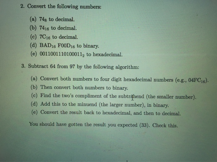 Solved Convert the following numbers: 74g to decimal. | Chegg.com