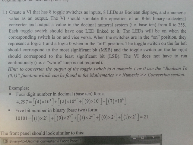 Labview problem. I do not know much about labview and | Chegg.com