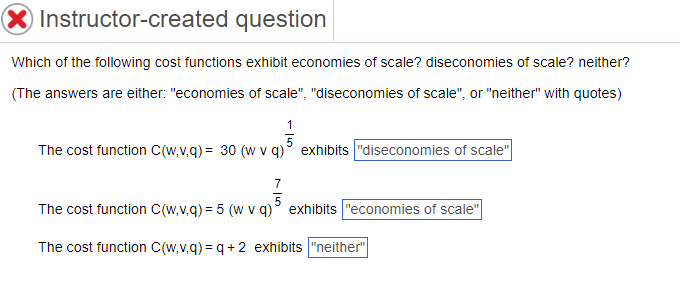 Solved Instructor-created question Which of the following | Chegg.com