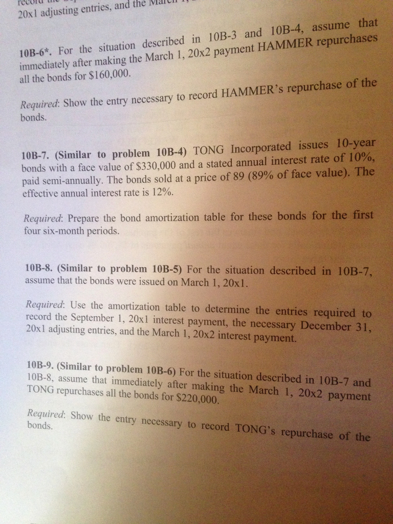Solved Problems 10B-8 and 10B-9 Name TA Name: Problem 10B-7- | Chegg.com