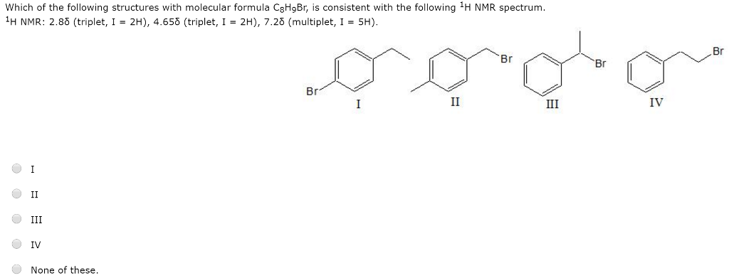 Solved Which Of The Following Structures With Molecular