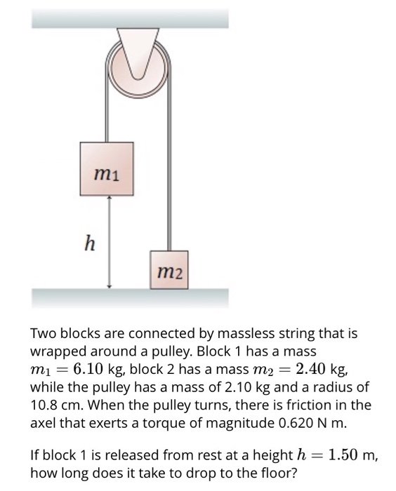 Solved Two Blocks Are Connected By Massless String That Is