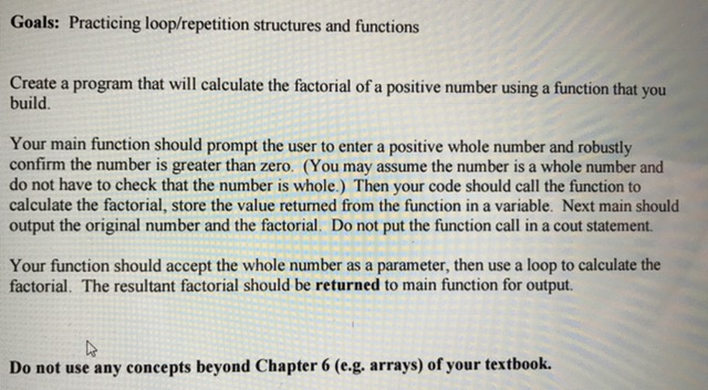 Solved Practicing loop/repetition structures and functions | Chegg.com