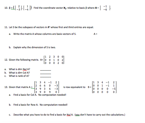 Solved Beta = {[2 -3], [1 -4]} Find the coordinate vector | Chegg.com