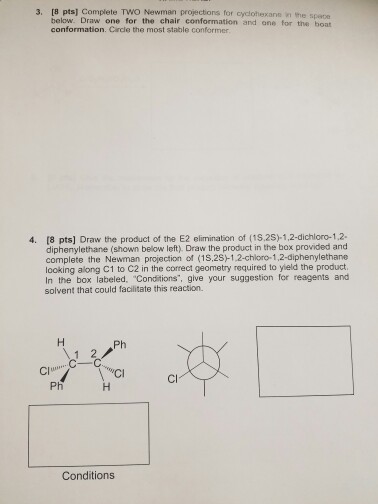 Solved Complete TWO Newman projections fro cyclohexane in | Chegg.com