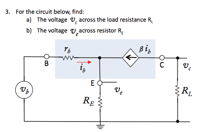 Solved: For The Circuit Below, Find: The Voltage Vc Across... | Chegg.com