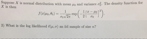 Solved Suppose X is thern is normal distribution with mean μ | Chegg.com