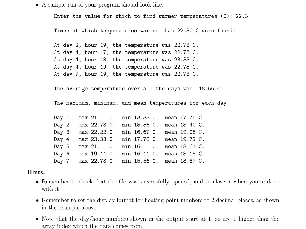 Solved Write a C++ program which reads data from a file and | Chegg.com
