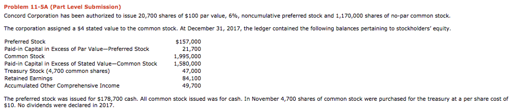 Solved Problem 11-5A (Part Level Submission) Concord | Chegg.com