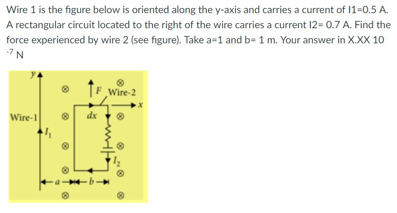 Solved Wire 1 is the figure below is oriented along the | Chegg.com