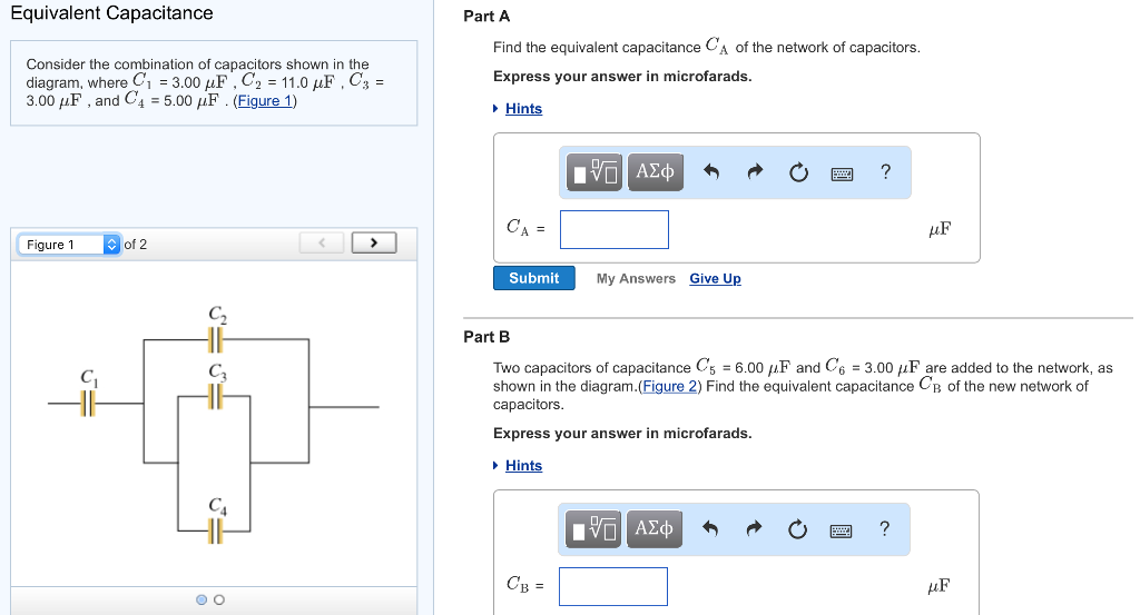 Solved Equivalent Capacitance Part A Find the equivalent | Chegg.com