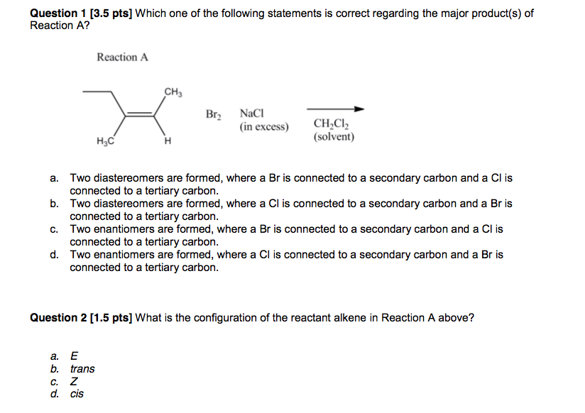 Solved Which One Of The Following Statements Is Correct
