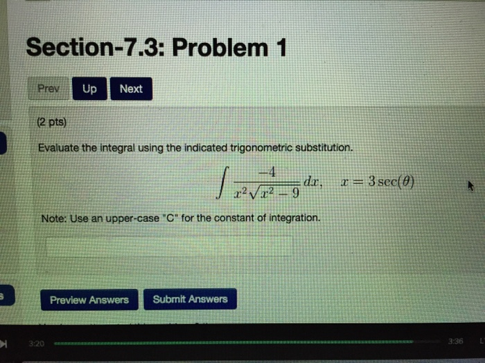 Solved Evaluate the integral using the indicated | Chegg.com