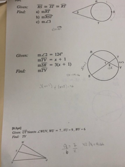 Solved Given: RS ST RT Find:a) mRT b) mRST c) m23 almiRI | Chegg.com