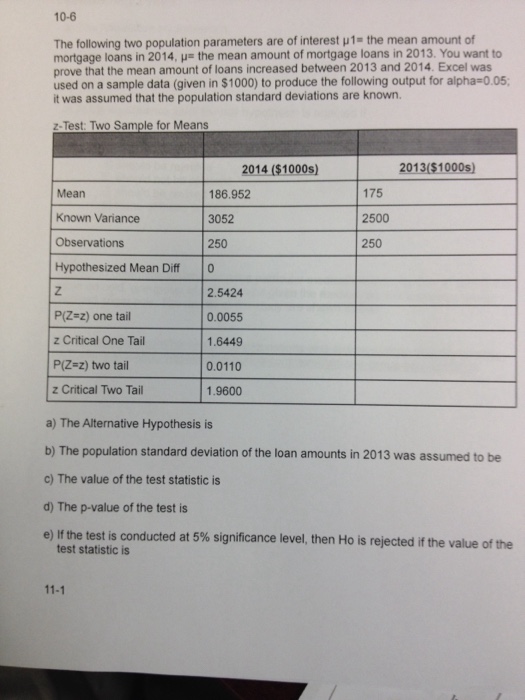 Solved Two population parameters problem | Chegg.com