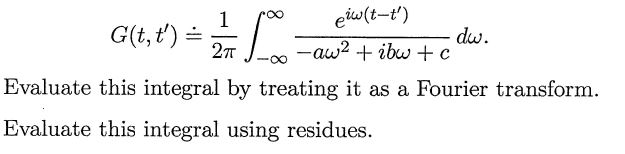 The Green Function for a damped driven harmonic | Chegg.com