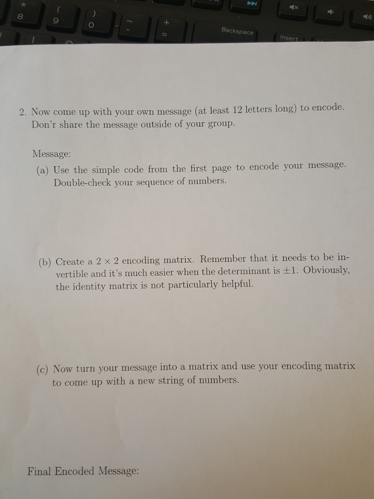 Solved 1. Cryptography is the study of encoding and decoding | Chegg.com