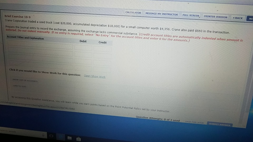 Solved NE CALCULATOR MESSAGE MY INSTRUCTOR FULL SCREEN, | Chegg.com