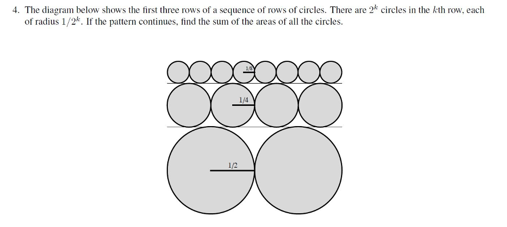 Solved 4. The diagram below shows the first three rows of a | Chegg.com