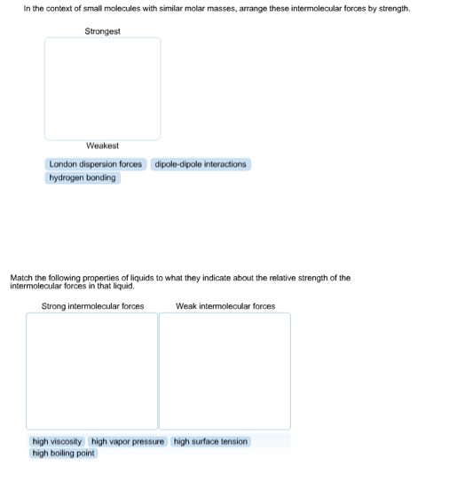 Solved In the context of small molecules with similar molar | Chegg.com