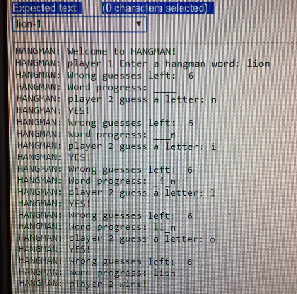 Solved In this assignment you will implement hangman in | Chegg.com