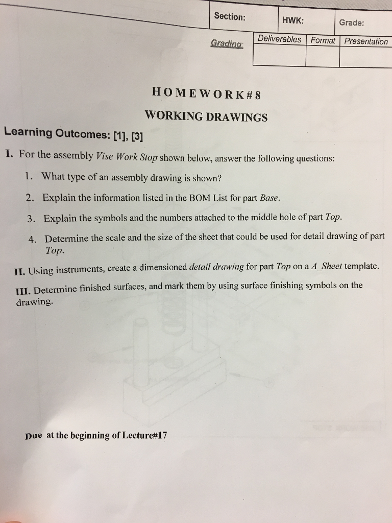 Solved Create a multiview drawing for the TOP part, and mark | Chegg.com