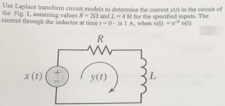 Solved Use Laplace transform circuit models to determine the | Chegg.com
