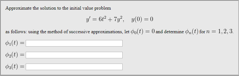 Solved Approximate the solution to the initial value problem | Chegg.com