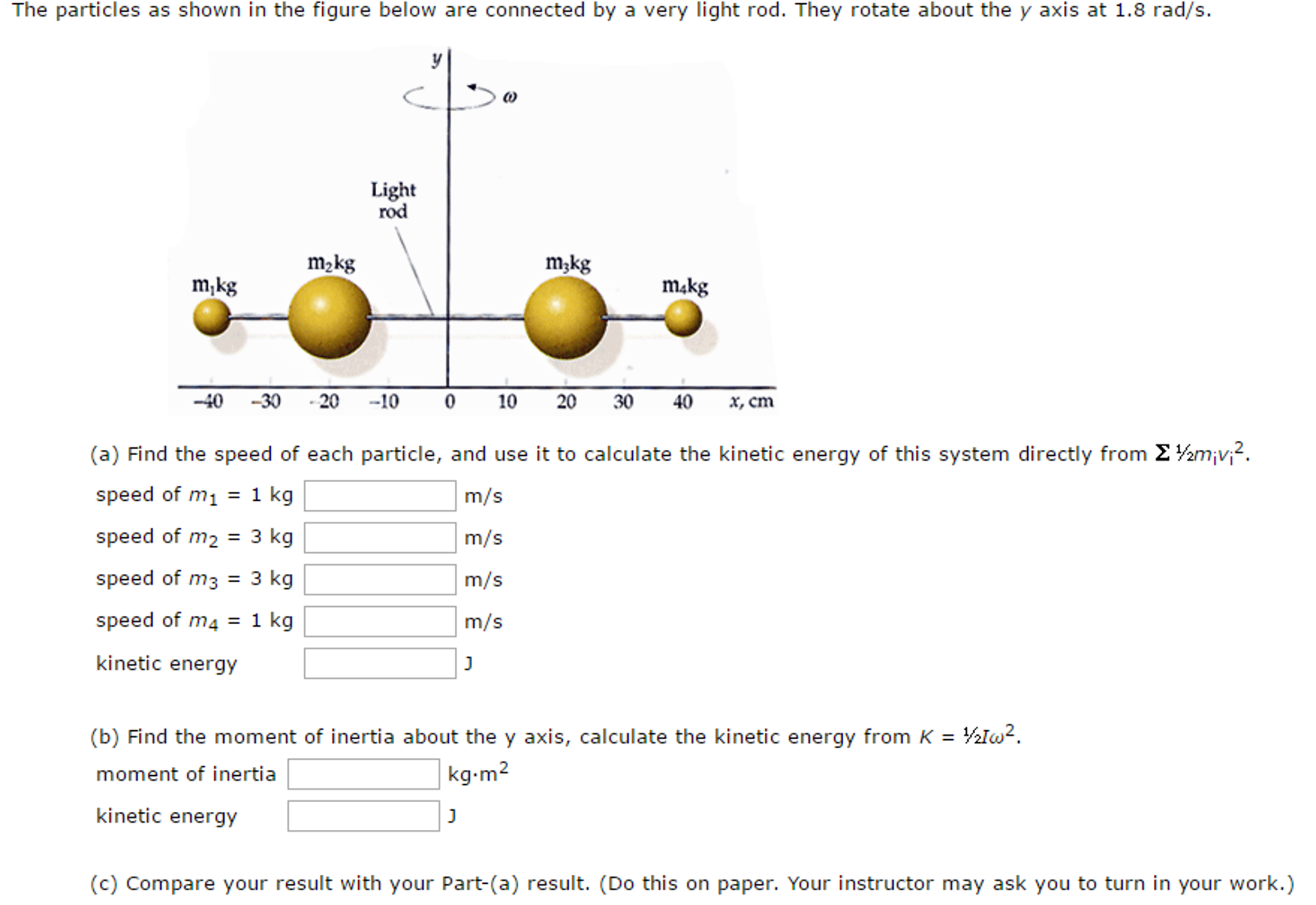 Solved The particles as shown in the figure below are | Chegg.com