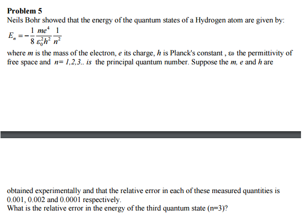 Solved I am trying to use the equation Relative Error = | Chegg.com