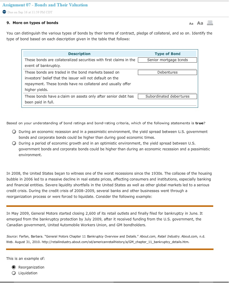 Solved You can distinguish the various types of bonds by | Chegg.com