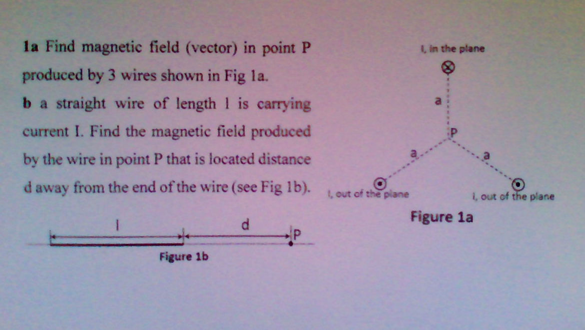 Solved Find magnetic field (vector) in point P produced by 3 | Chegg.com