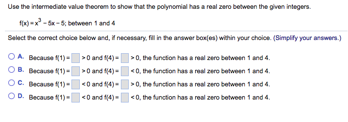 Solved Use the intermediate value theorem to show that the | Chegg.com